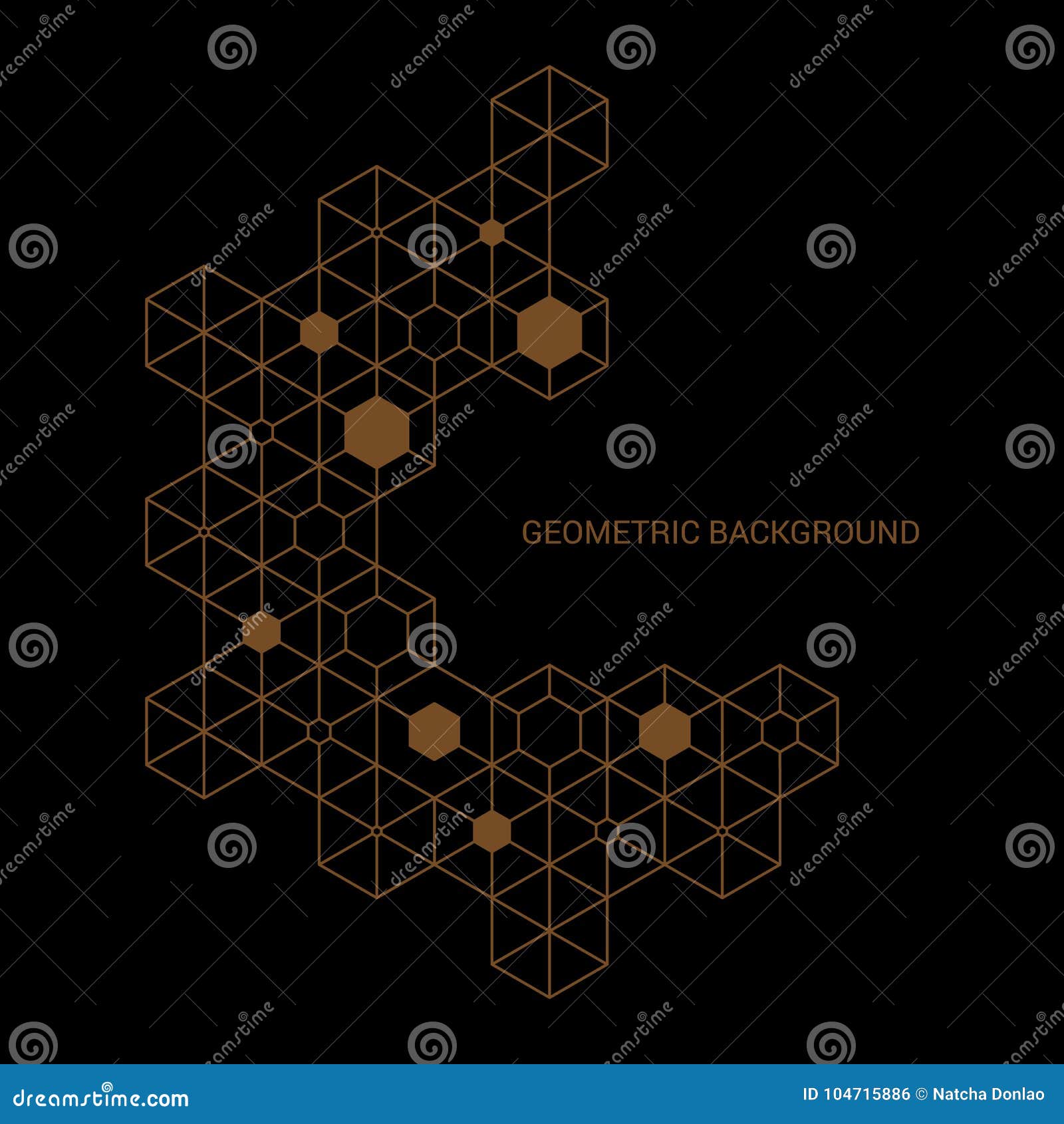 Abstract Modern Style Geometric Outline Background Stock Vector ...