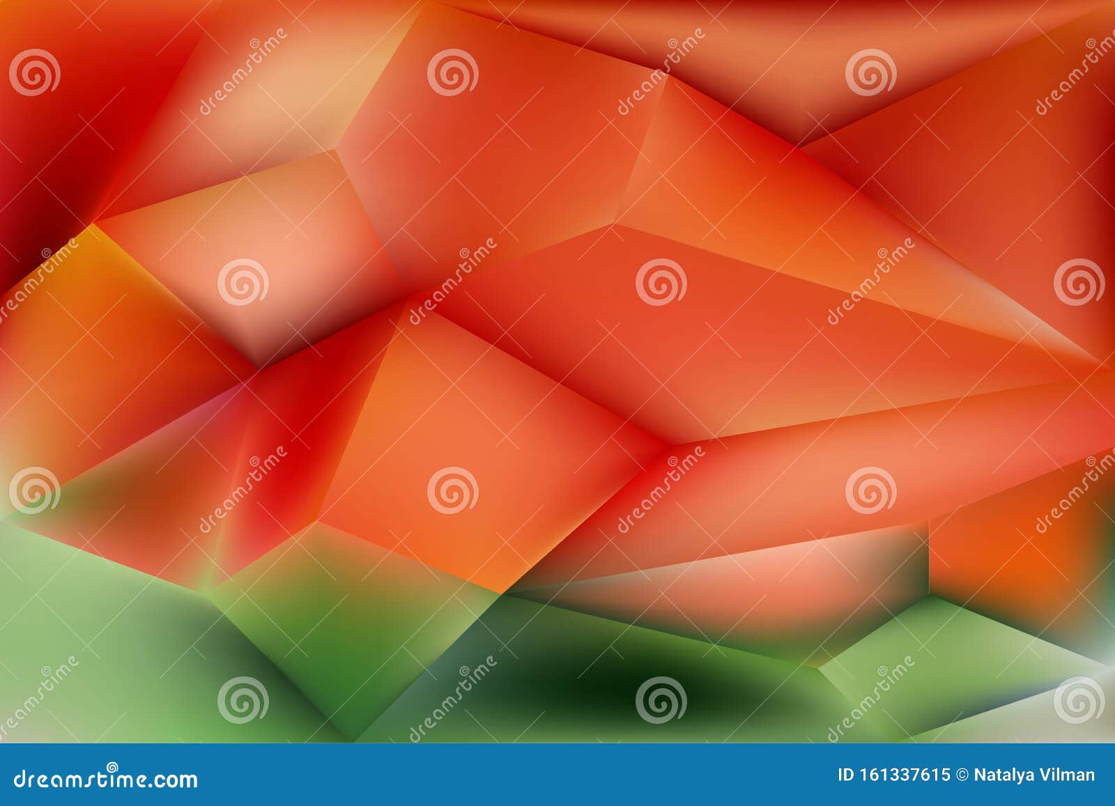Abstract Modern Stylish Background with Triangles in Red and Green ...
