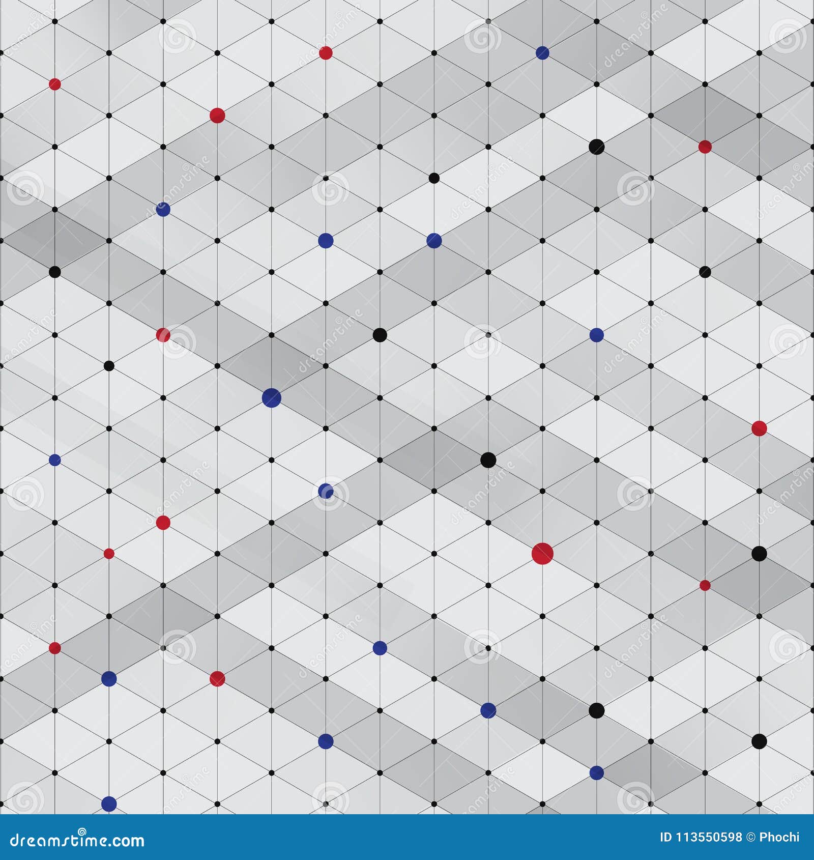 Abstract Modern Stylish Isometric Pattern Texture, Three-dimensional ...