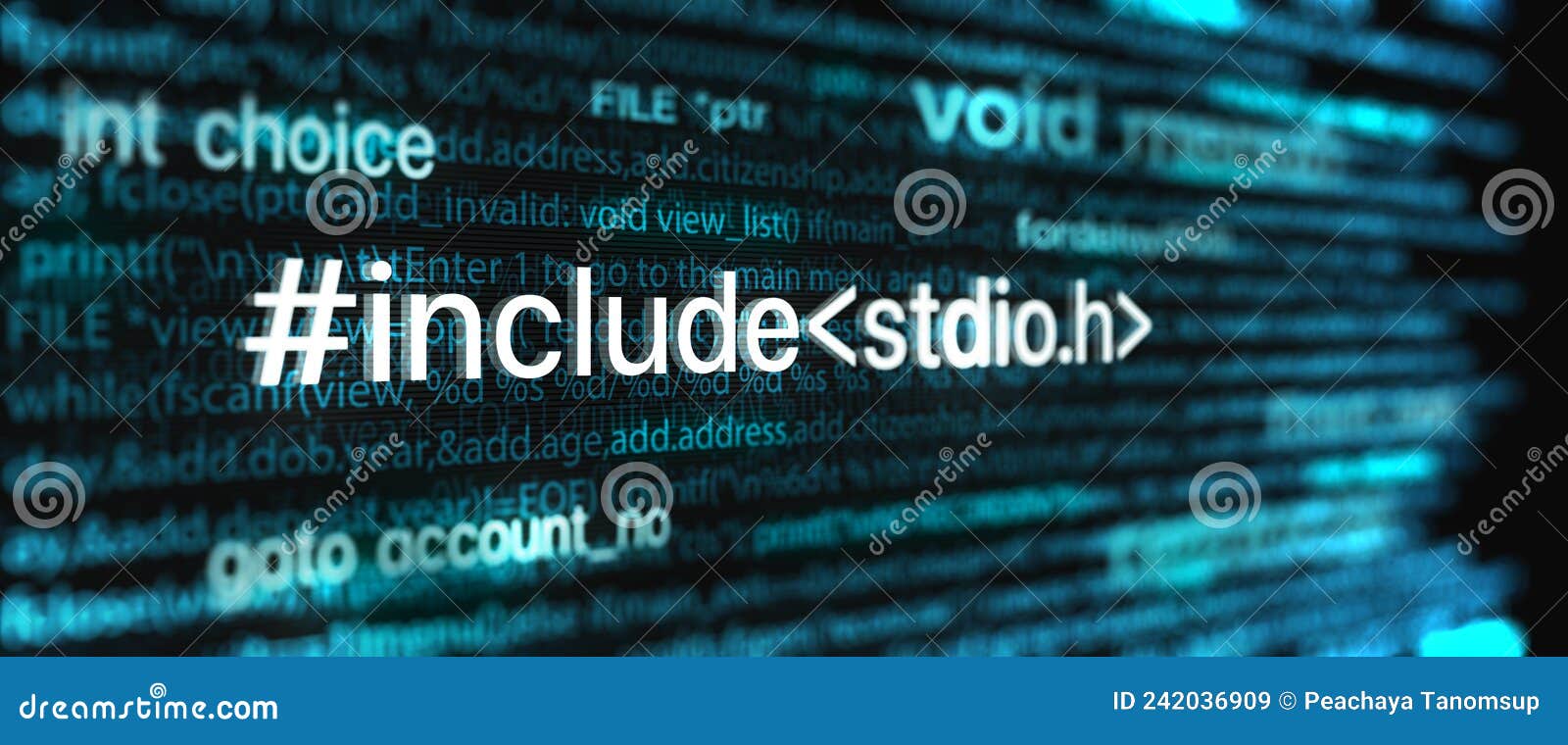 Abstract Modern Tech of Programming Code Screen Developer Stock ...