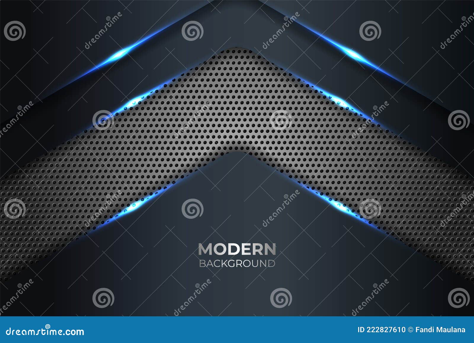Abstract Modern Technology Shiny Blue with Grey Metallic Background ...