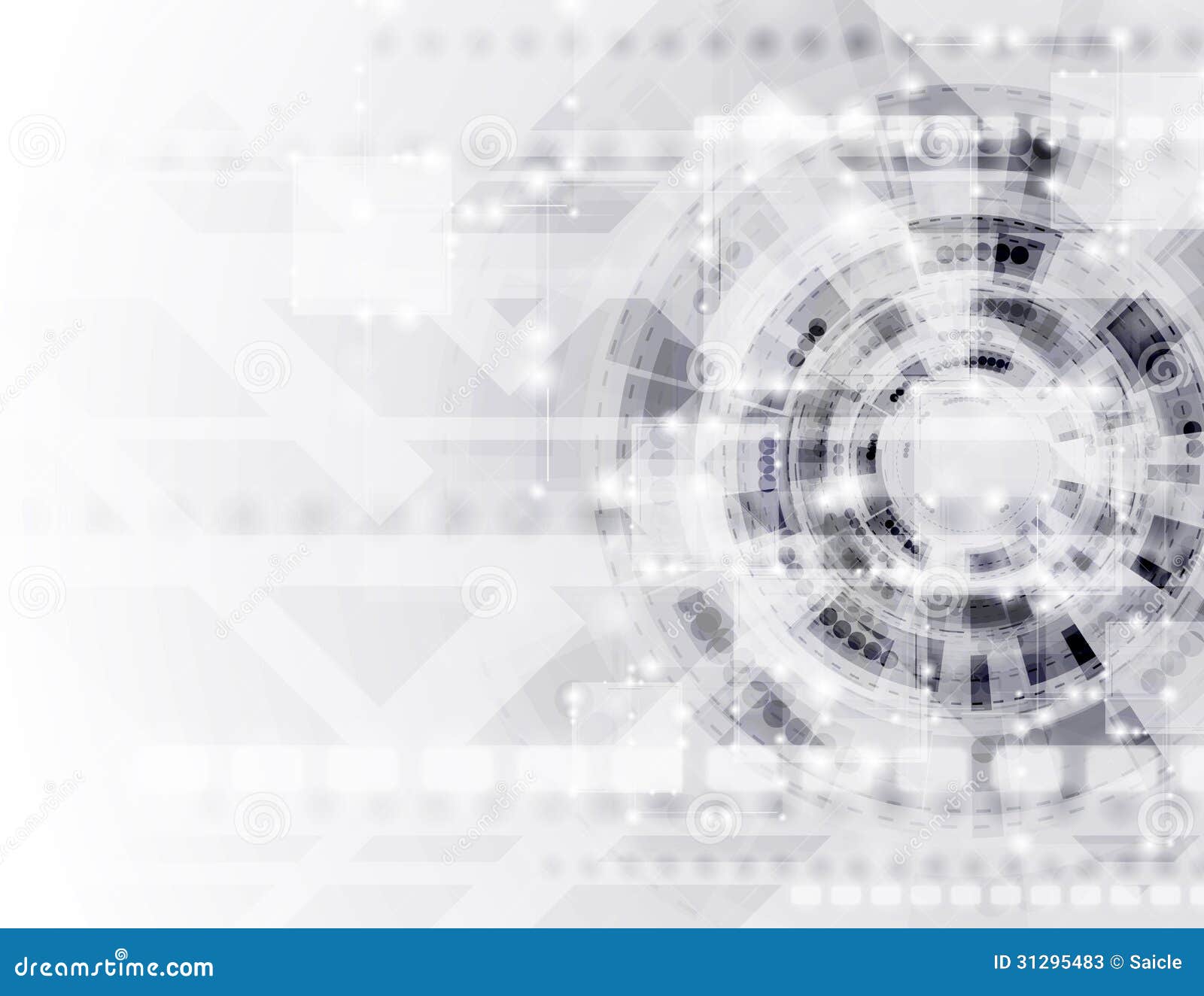 Abstract Modern Technology Vector Template Stock Vector - Illustration ...