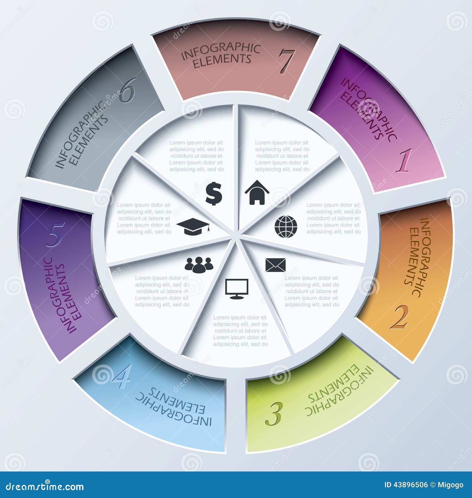 Abstract Modern Template for Business Project Stock Vector ...