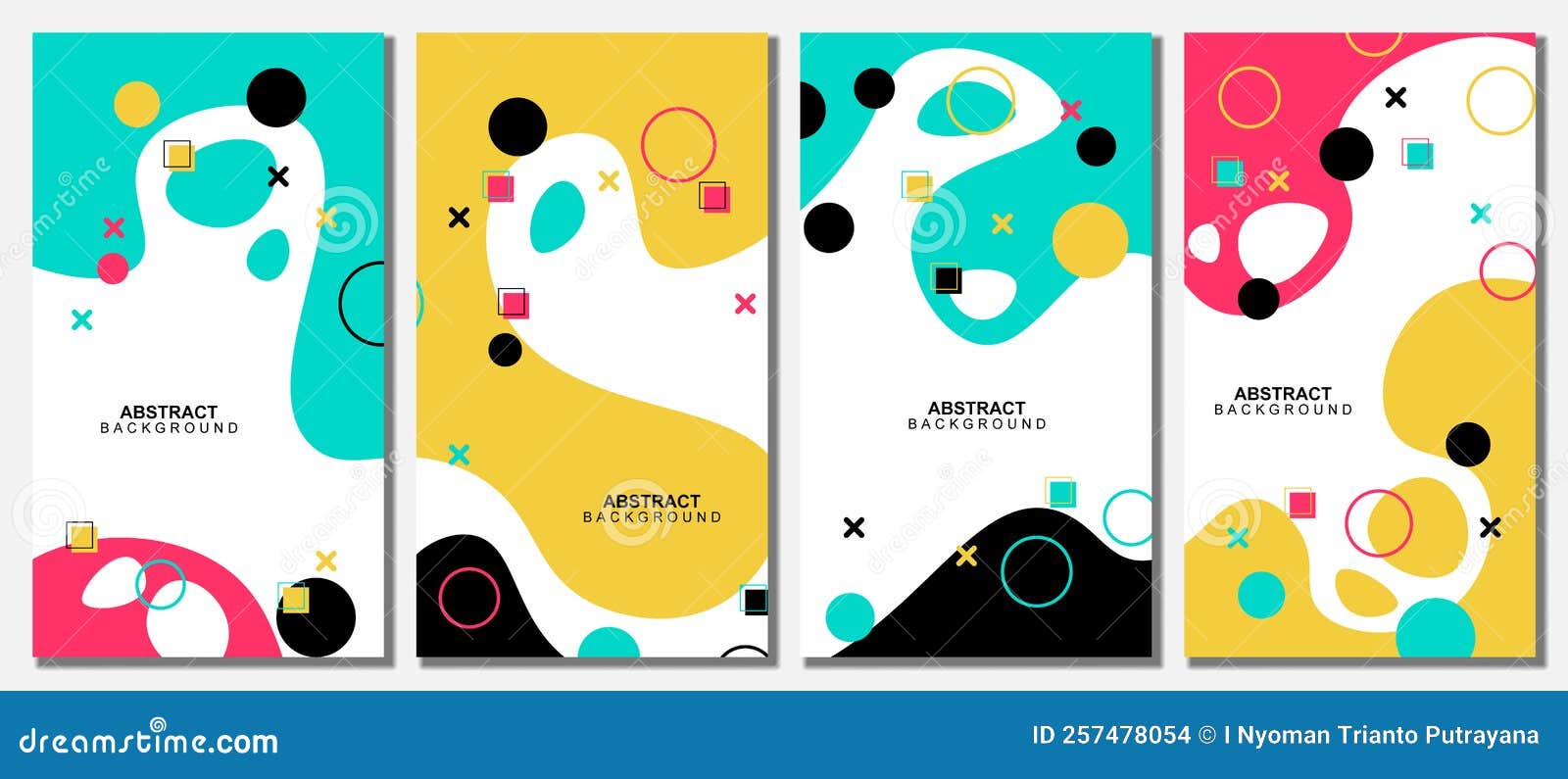 Abstract Modern Template Set Background Stock Vector - Illustration of ...