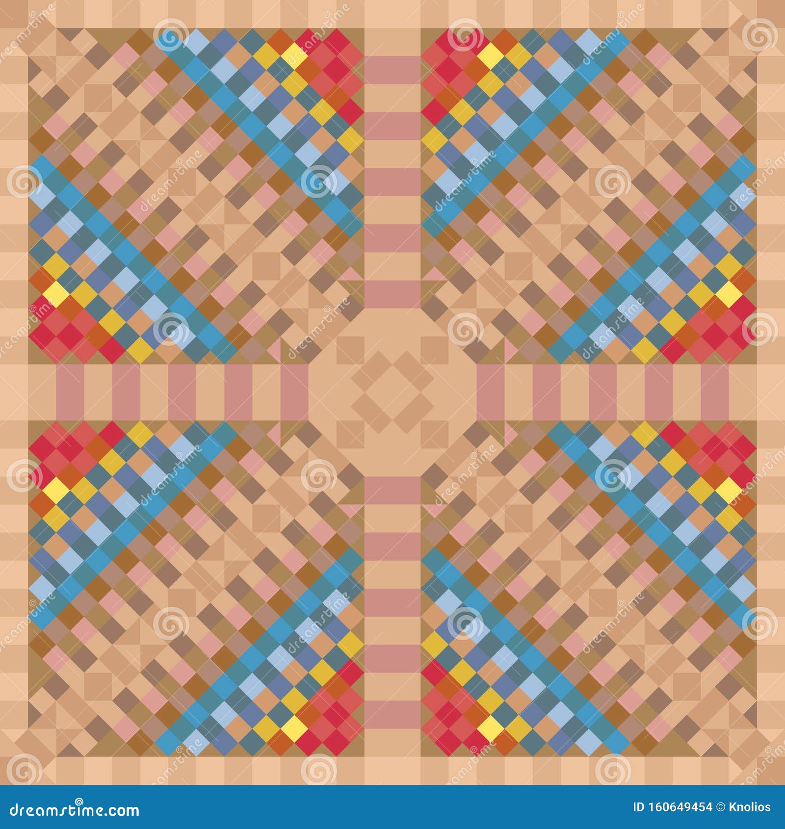 Abstract, Modern Texture for Objects. Basic Brown and Blue Colors Stock ...