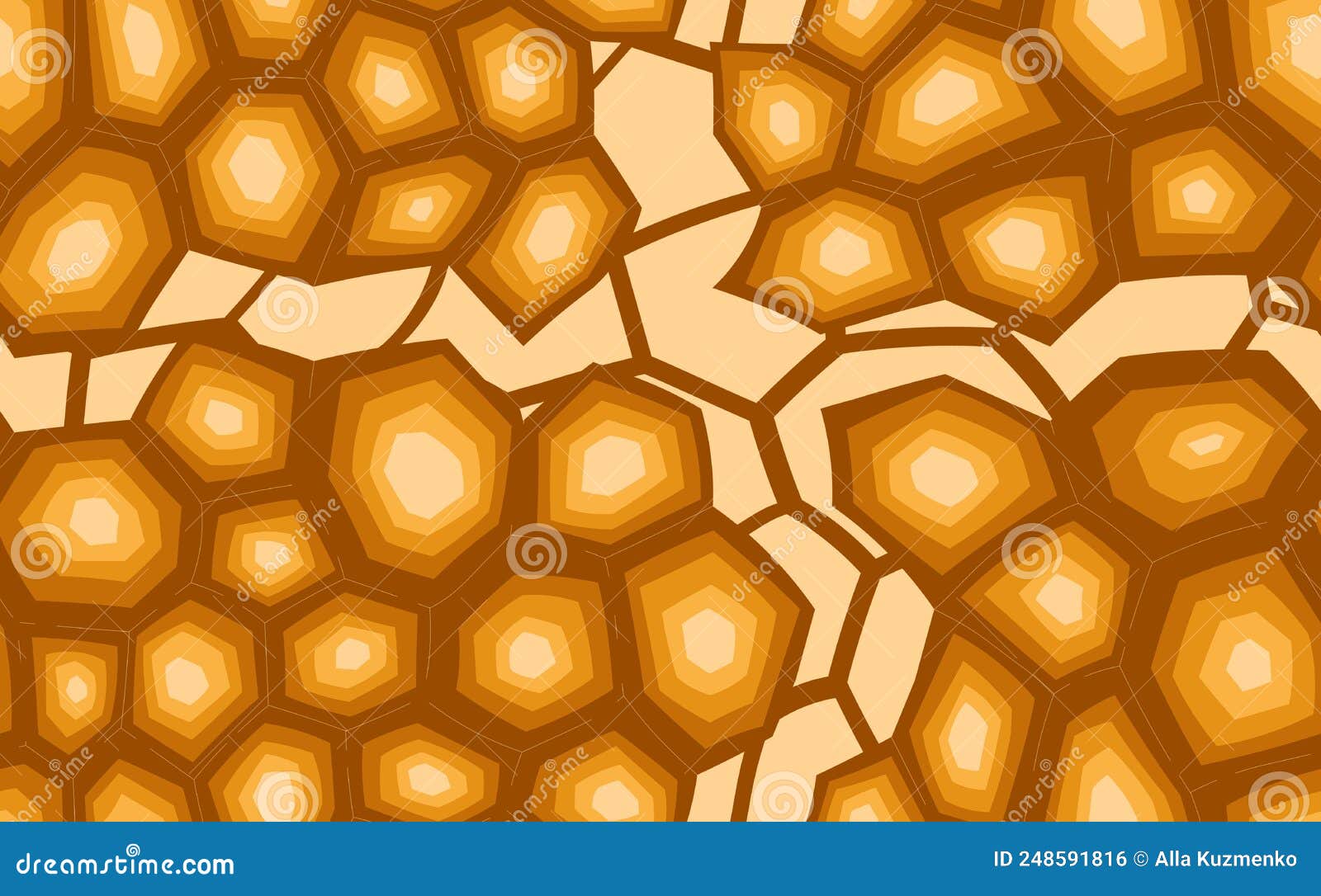 Abstract Modern Turtle Shell Seamless Pattern. Animals Trendy ...