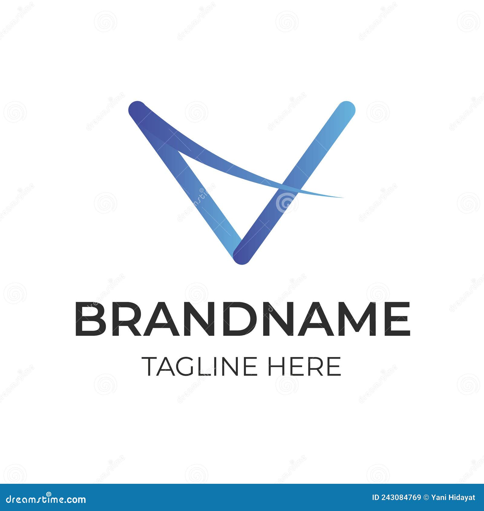 Abstract Modern V Logo Icon Stock Vector - Illustration of vector ...