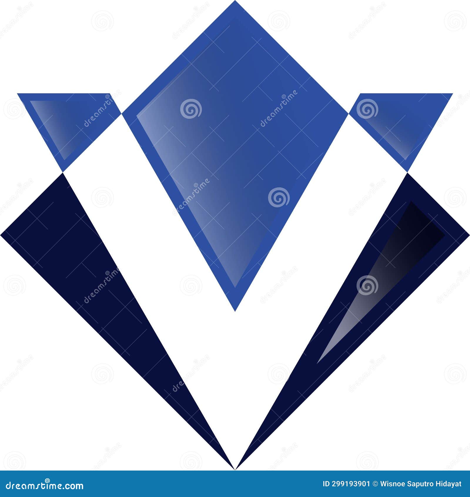 Abstract Modern V Symbol Logo Design Vector Stock Illustration ...