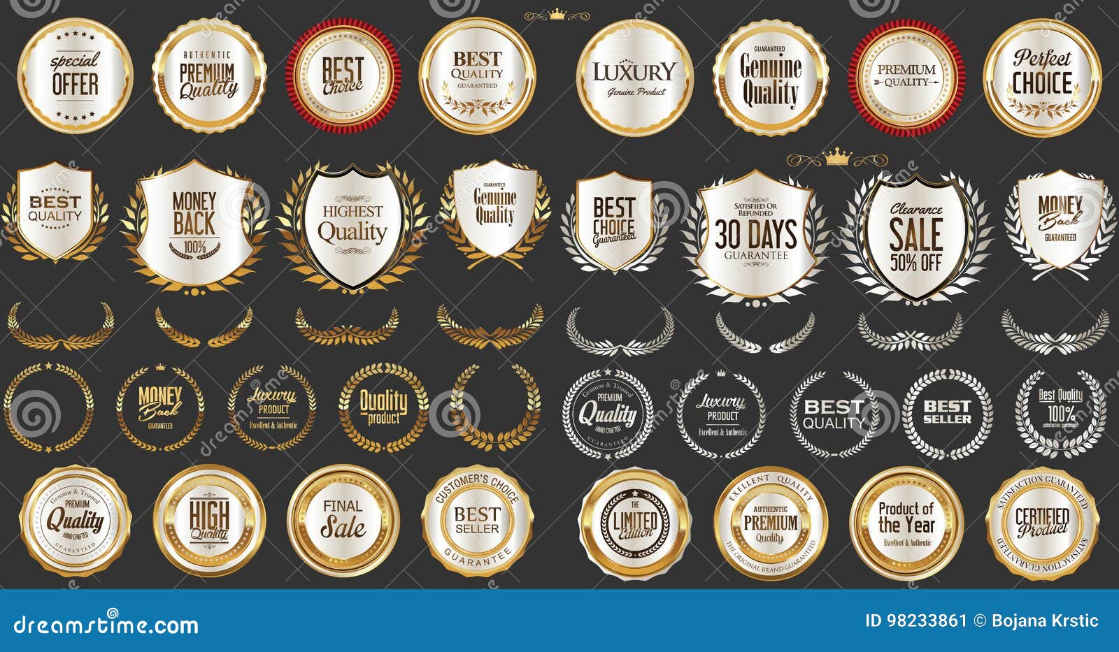 Abstract Modern Vector Sticker Collection Stock Vector - Illustration ...