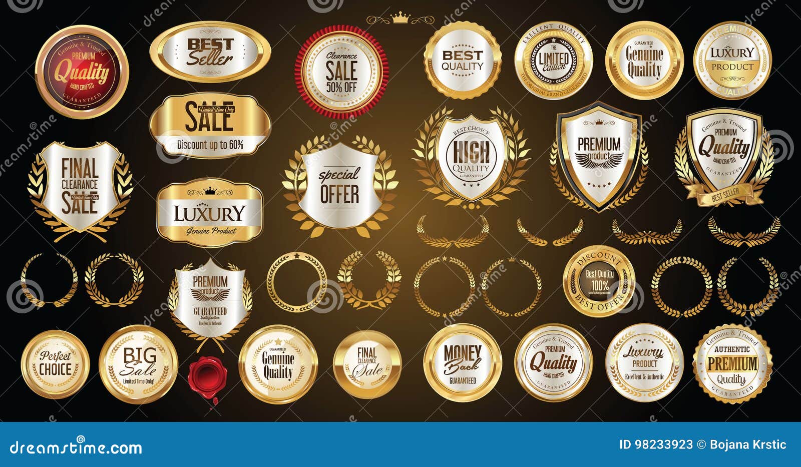 Abstract Modern Vector Sticker Collection Stock Vector - Illustration ...