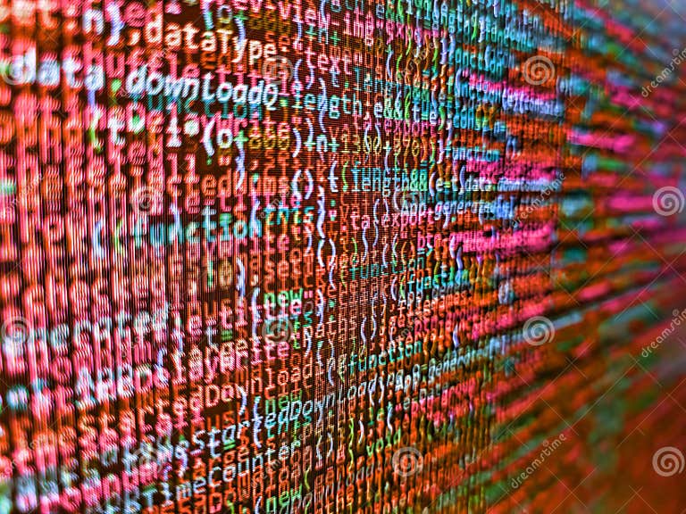 Abstract Modern Virtual Computer Script Software Abstract Background