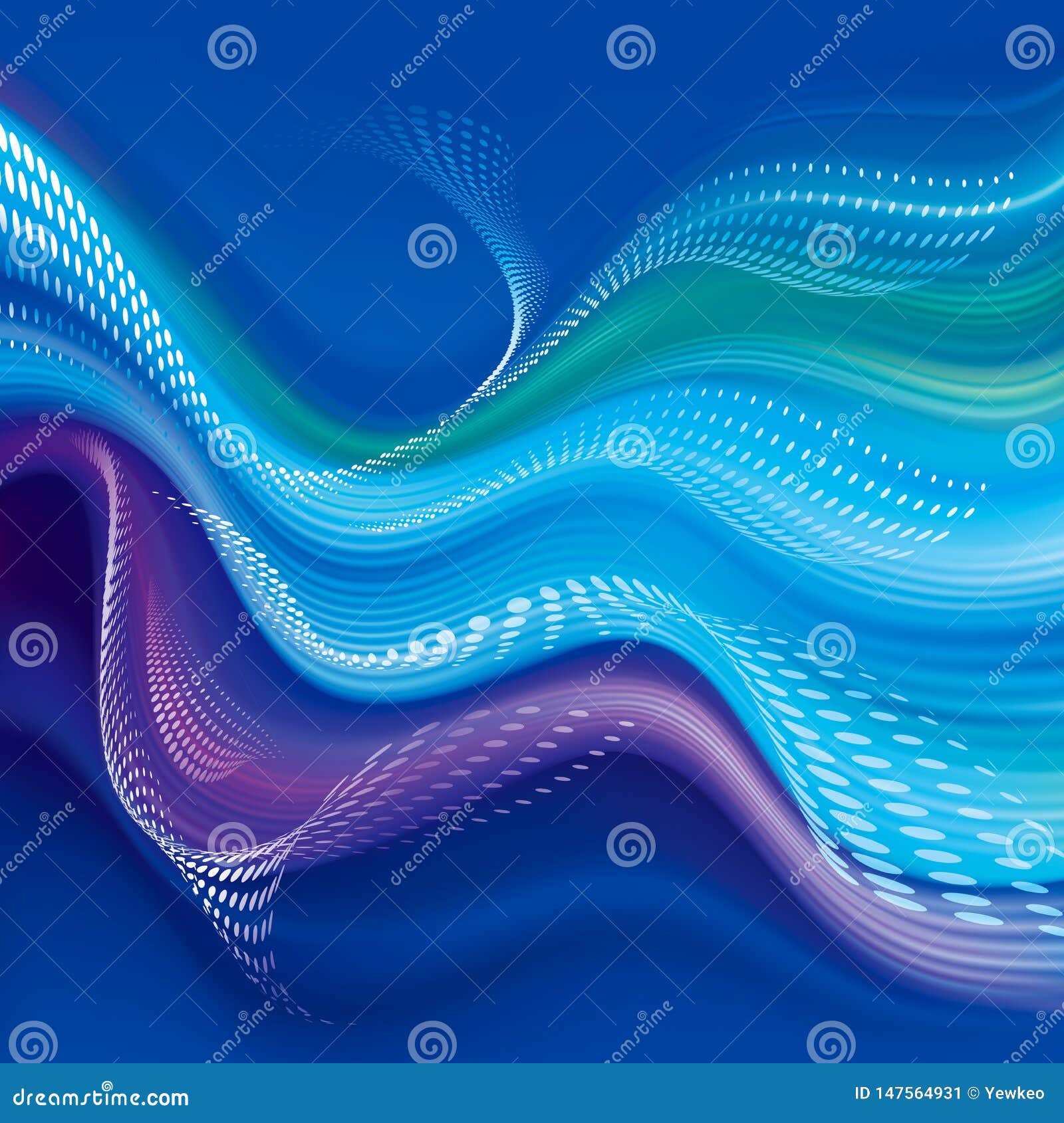 Abstract Modern Wave Background Stock Vector - Illustration of digital ...