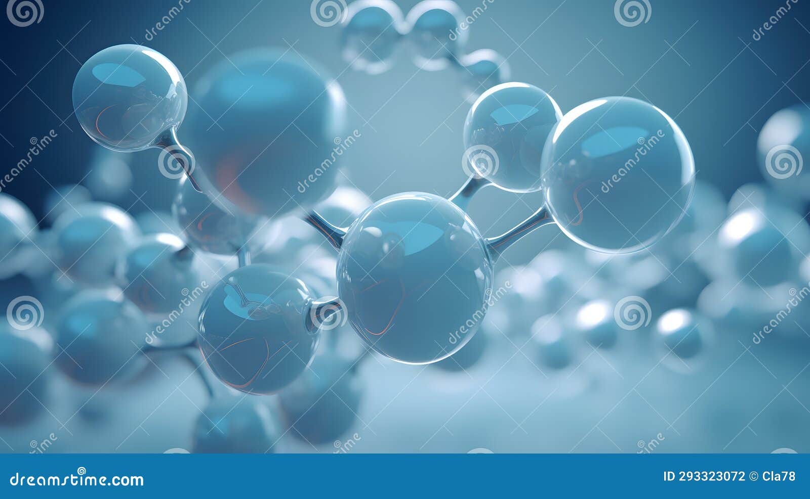 Abstract Modern White Atom Molecule Structure Stock Illustration ...