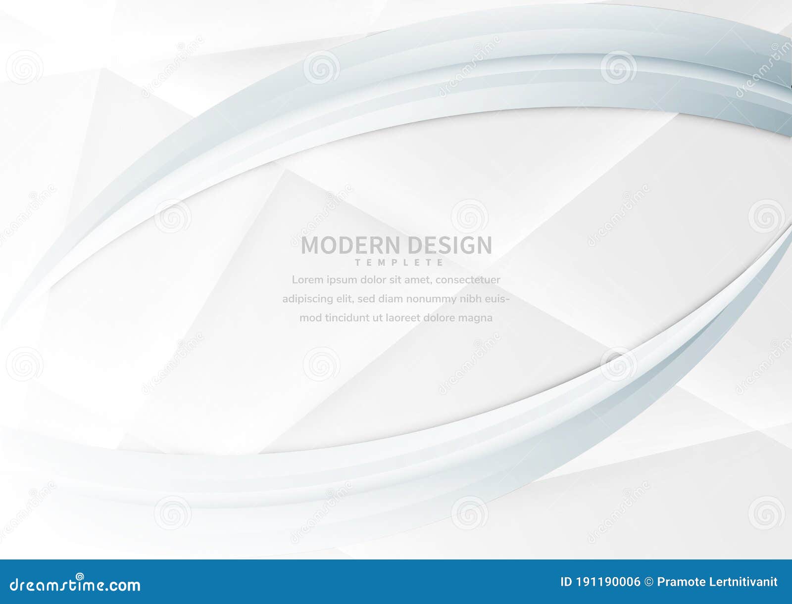Abstract Modern White and Gray Gradient Curved Shape with Copy Space ...