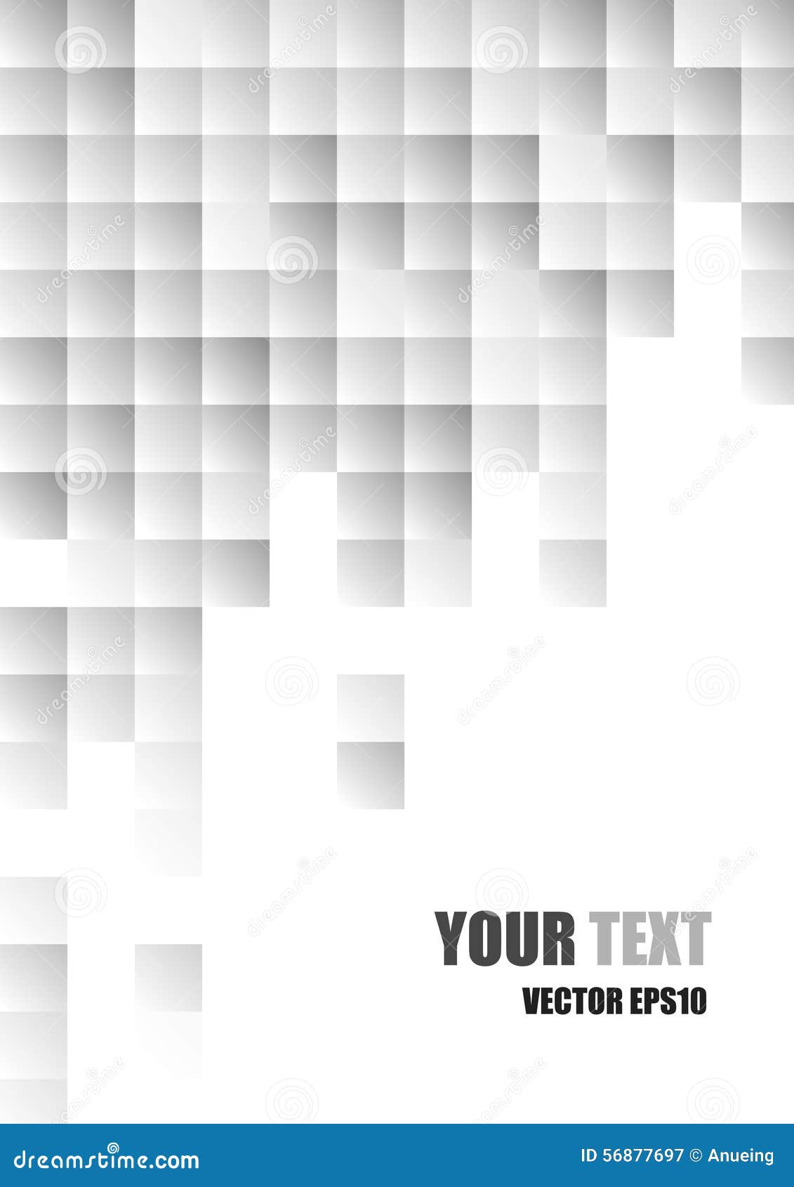 Abstract Modern White and Gray Square Background Stock Vector ...