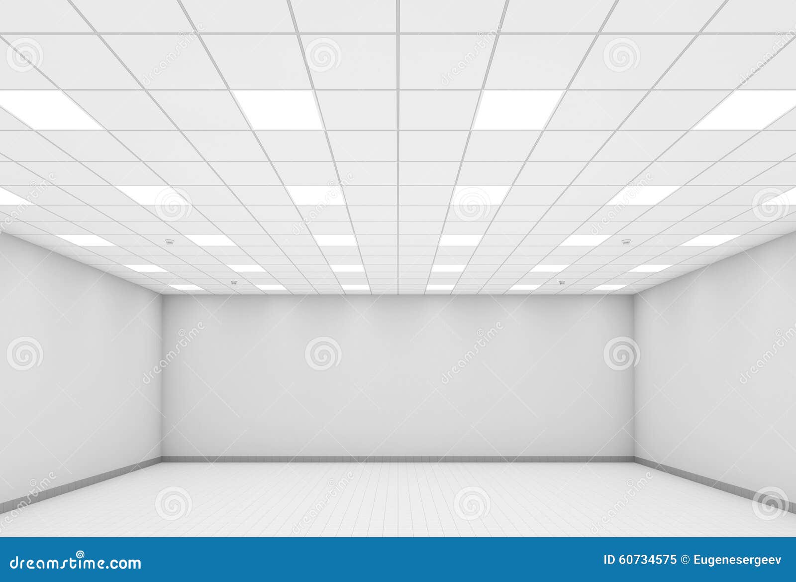 Abstract Modern White Office Interior Background 3d Stock Illustration ...