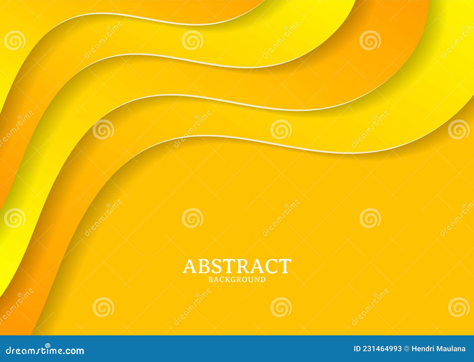 Abstract Modern Yellow Papercut Background Concept Stock Vector ...