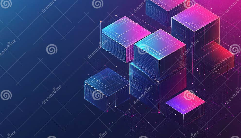 Abstract Modular Technology Design with Scalable Elements in Vibrant ...