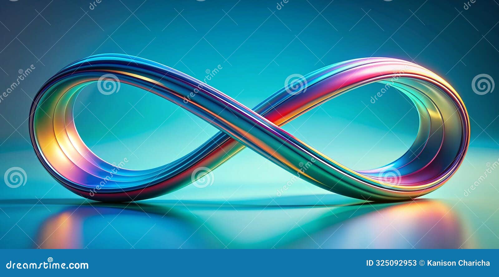 Abstract Moebius Strip Desktop Background AI-Generated Content Stock ...