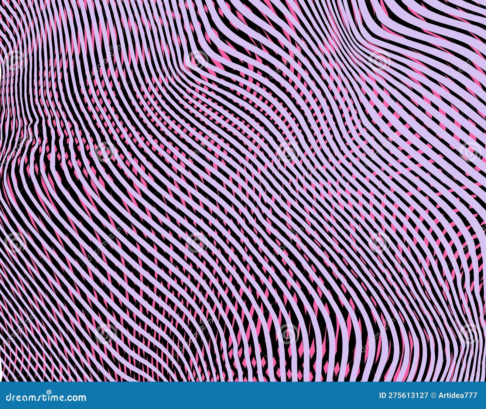 Abstract Moire Vector Op Art Hand. Monochrome Graphic Black And White ...