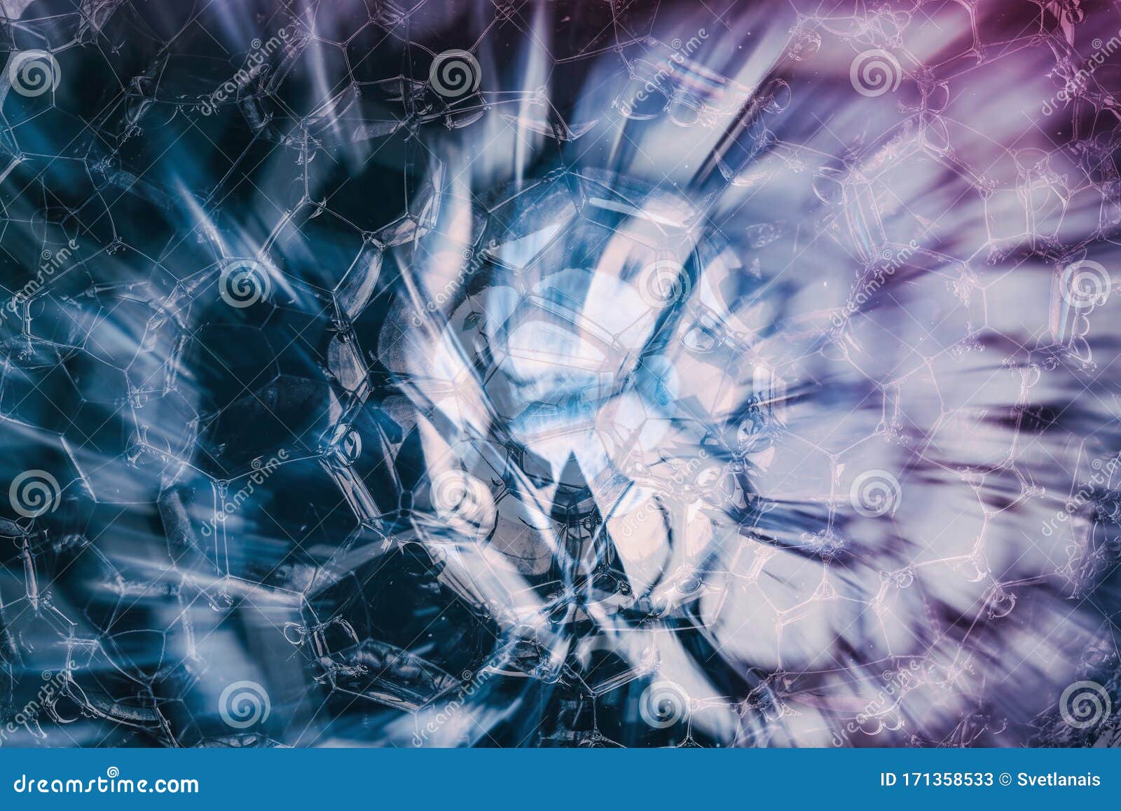 Abstract Molecular Explosion, Blast, Detonation. Physics, Chemistry ...