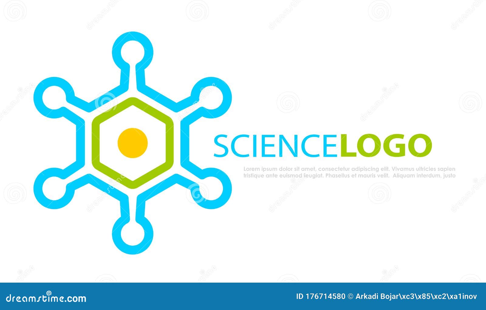 Abstract Molecular Science Logo Stock Vector - Illustration of genetic ...