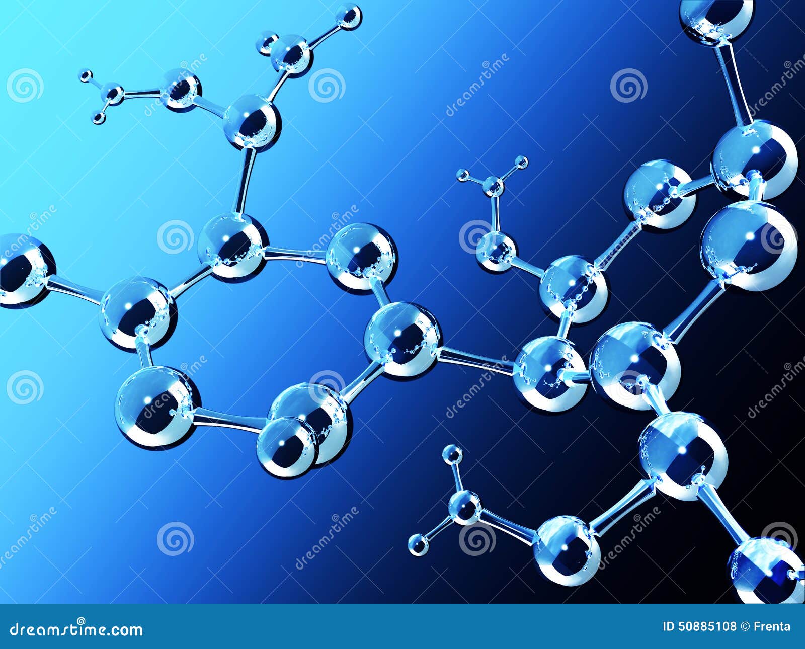 Abstract Molecular Structure Stock Illustration - Illustration of ...