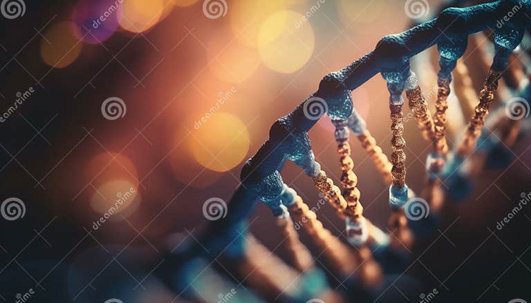 The Abstract Molecular Structure Glows Blue in this Biochemistry ...