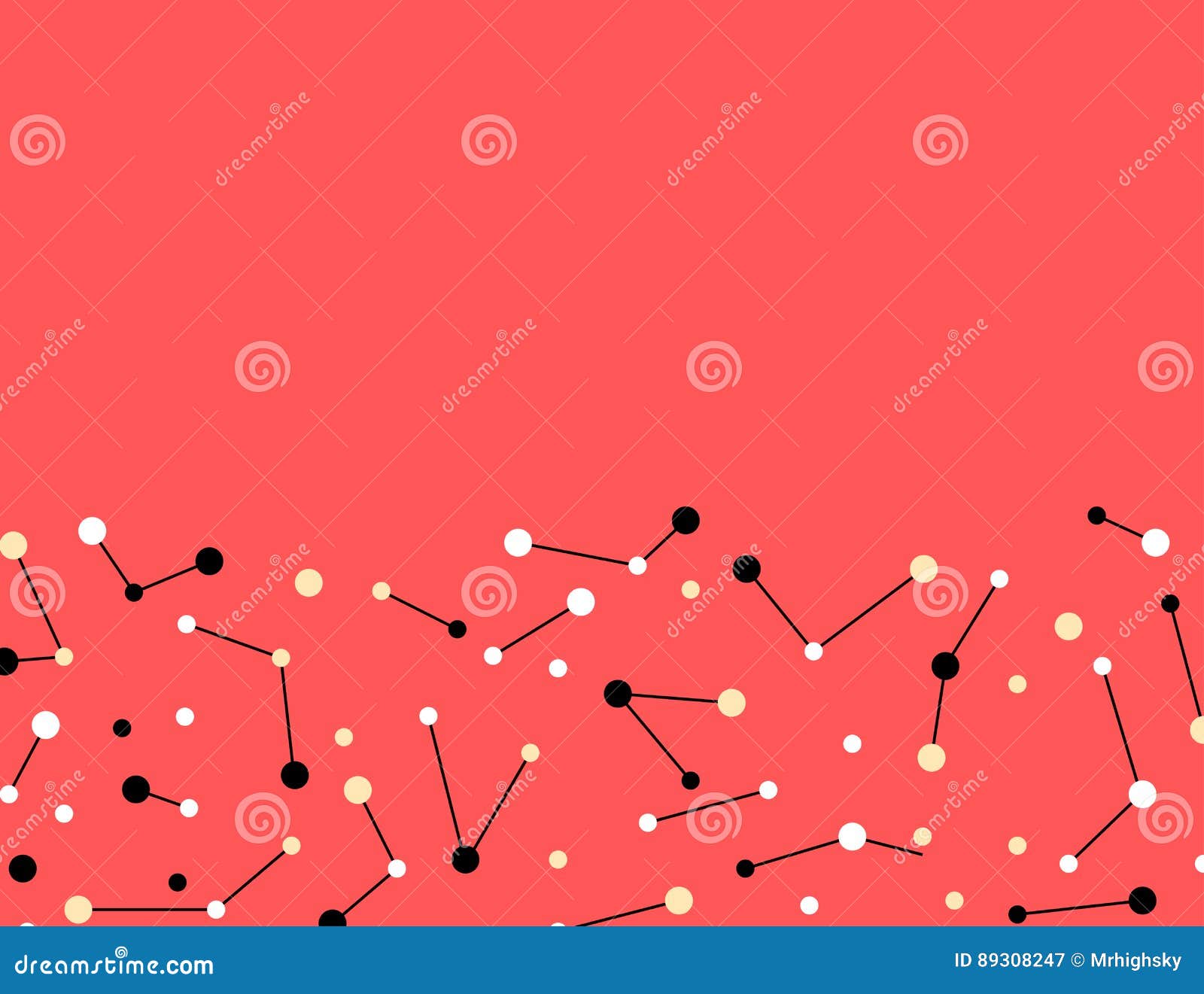 Abstract Molecular Structure Minimalist Background Stock Vector ...