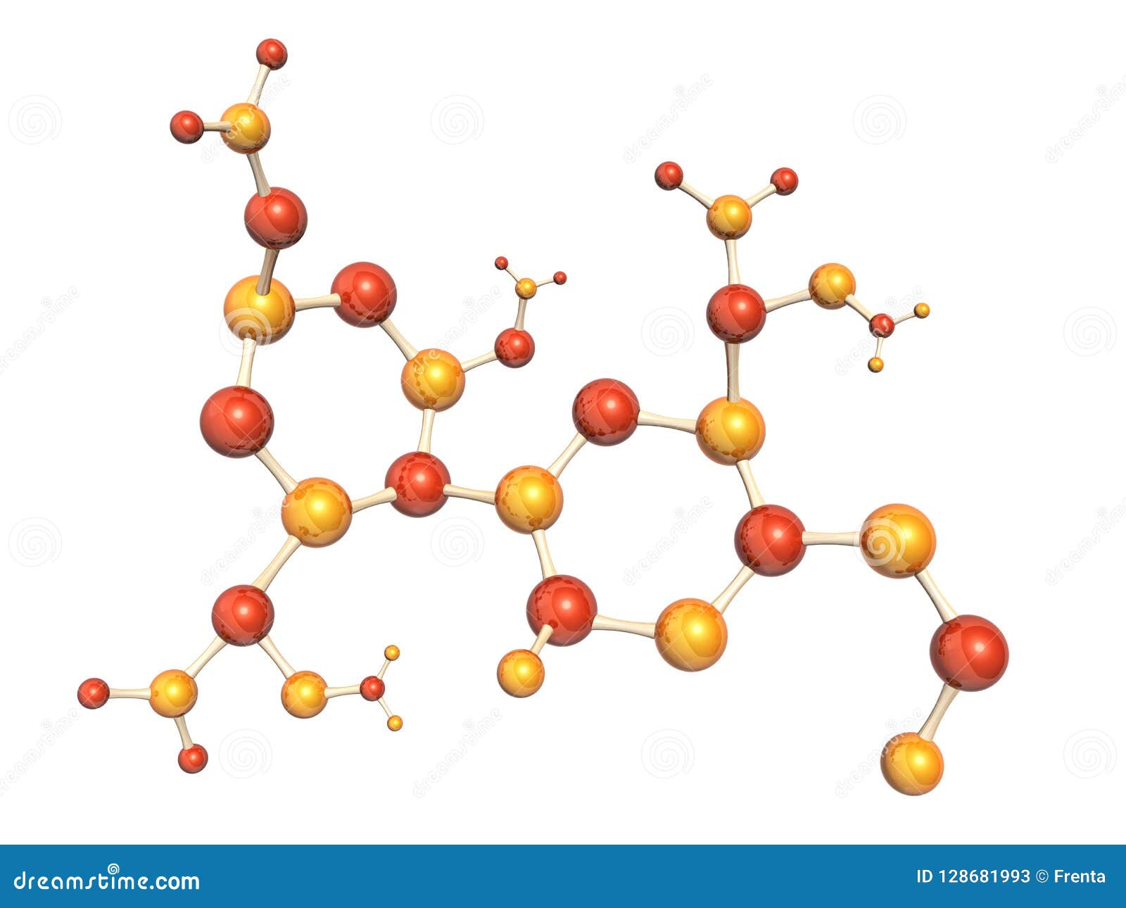 Abstract Molecular Structure Stock Illustration - Illustration of atom ...
