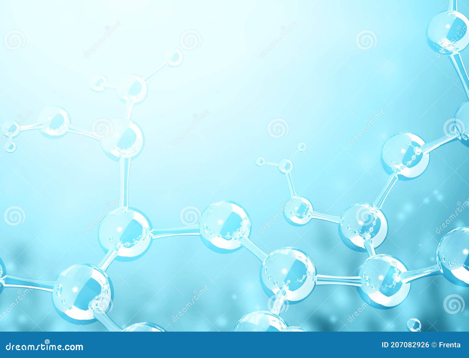 Abstract Molecular Structure Stock Illustration - Illustration of macro ...