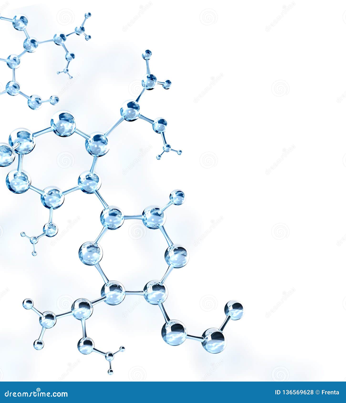 Abstract Molecular Structure Stock Illustration - Illustration of ...