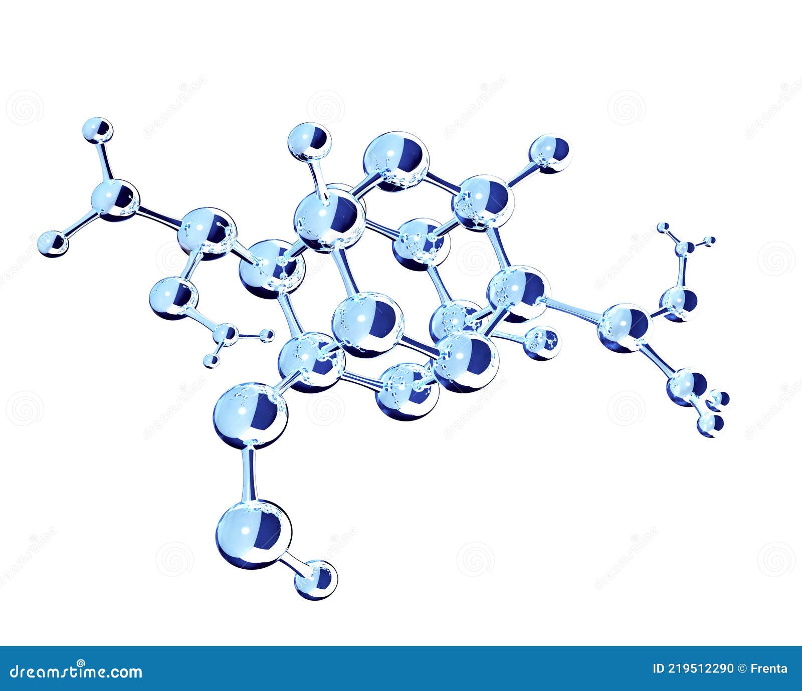 Abstract Molecular Structure Stock Illustration - Illustration of ...