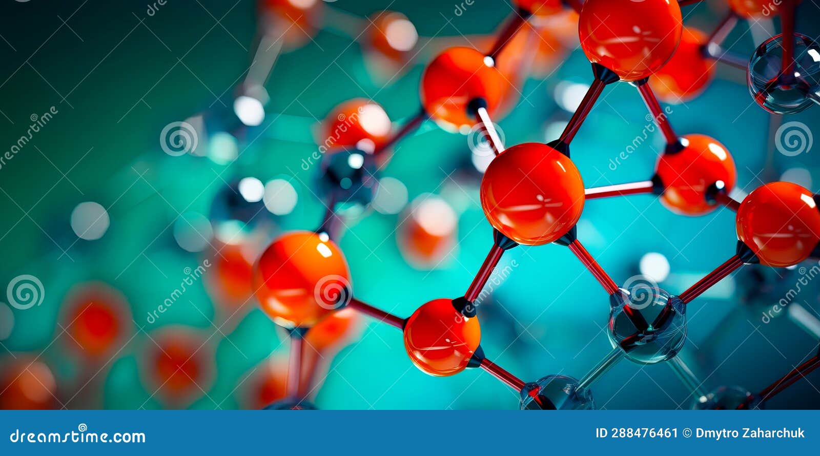 Abstract Molecular Structure: Abstract Representation of a Molecular ...
