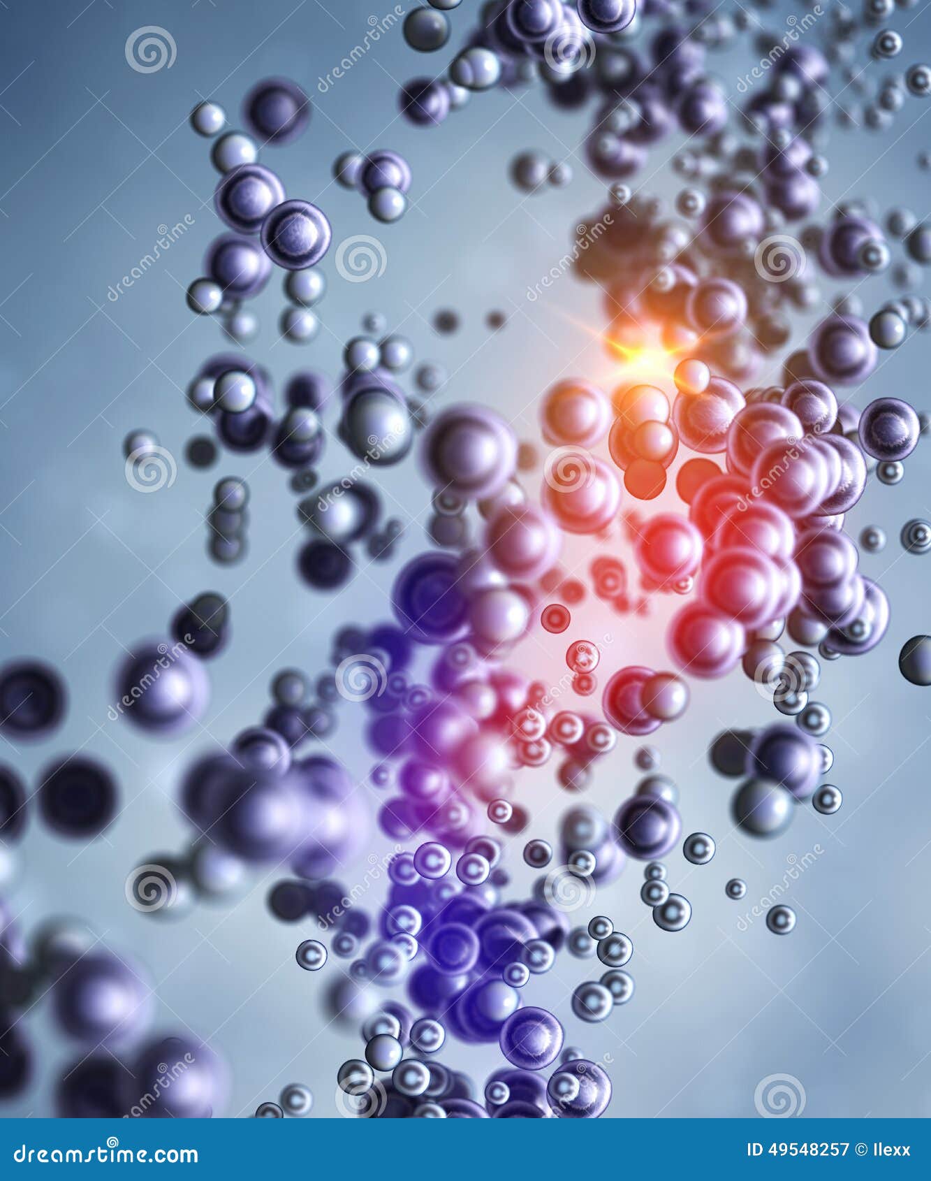 Abstract Molecular Structure Stock Illustration - Illustration of ...