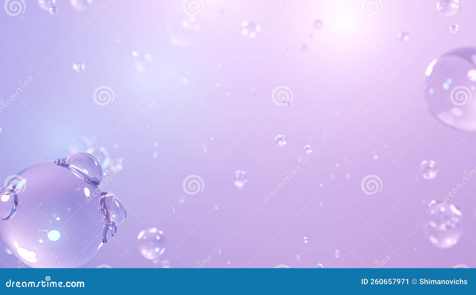 Abstract Molecular Structures, Air Bubbles, Atoms, Collagen Compounds ...