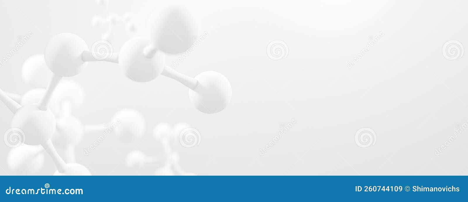 Abstract Molecular Structures, Ball and Stick, Protein Compounds. 3d ...