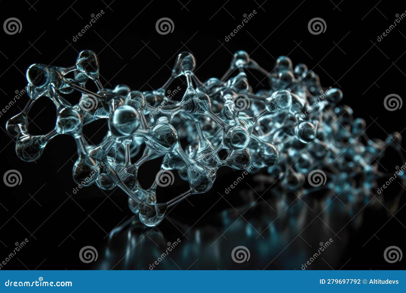 Abstract Molecular Structures, with the Invisible Bonds of Dna Visible ...