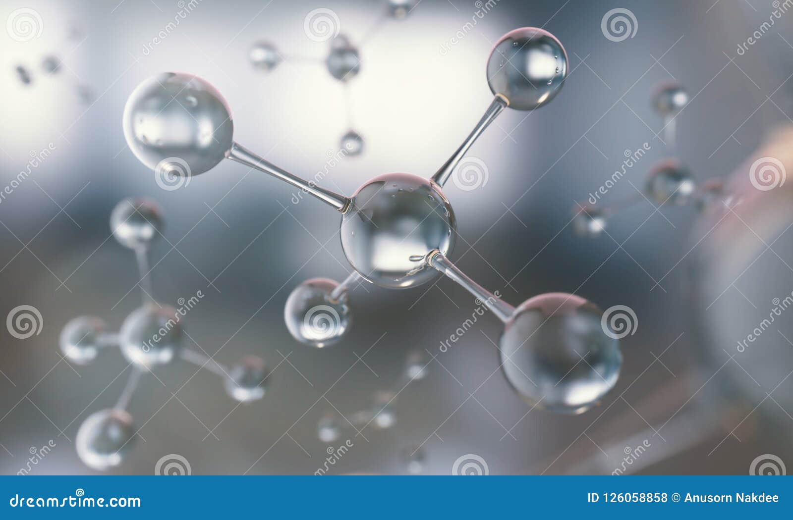 Abstract molecule or atom. stock photo. Image of biotechnology - 126058858