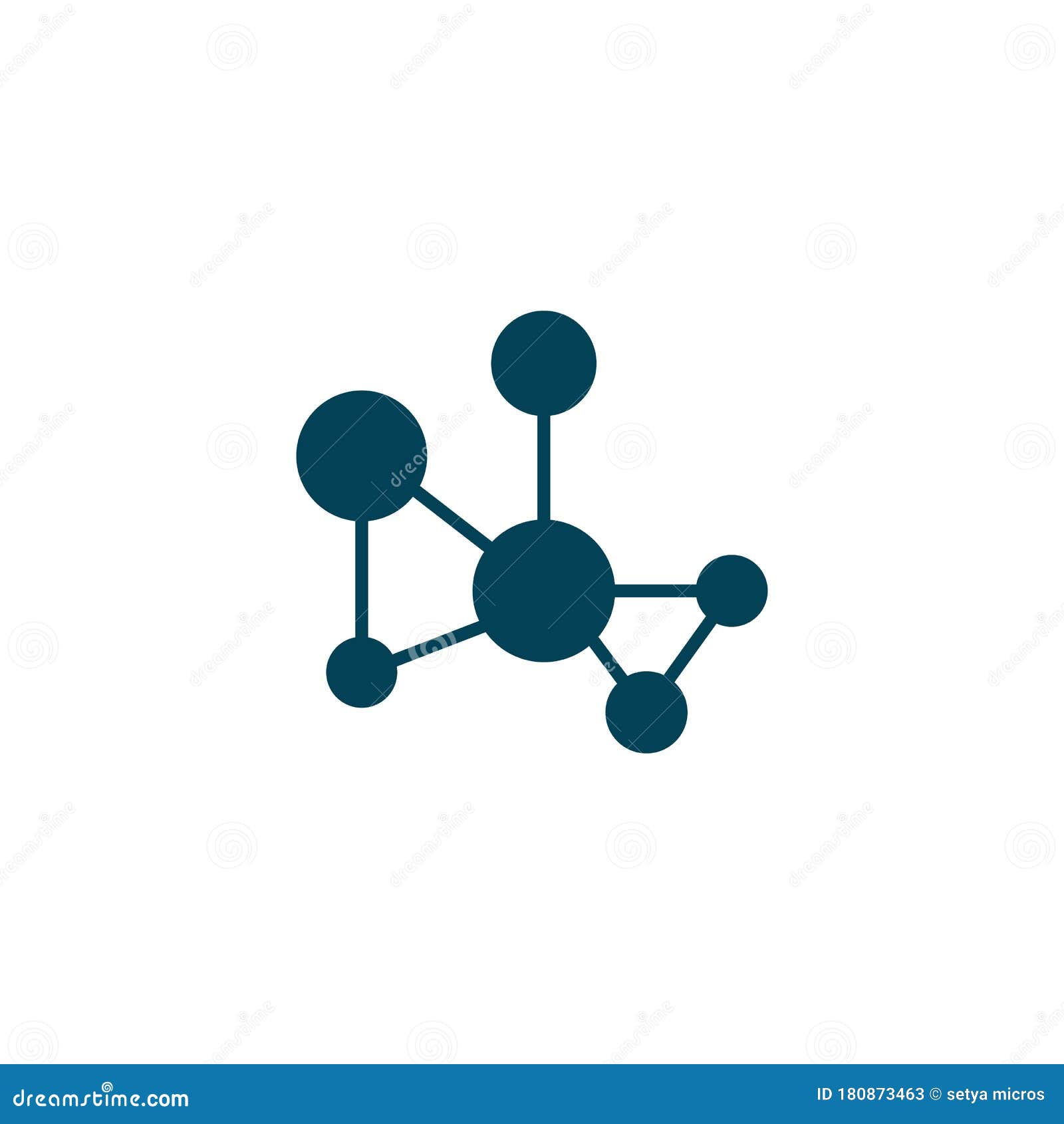 Abstract Molecule Icon Illustration Template Logo and Symbol Vector ...