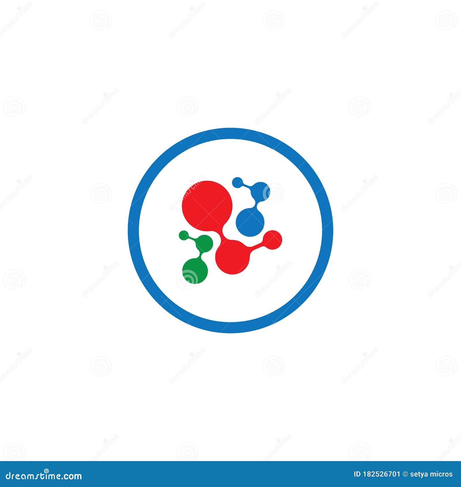 Abstract Molecule Icon Illustration Template Logo and Symbol Vector ...
