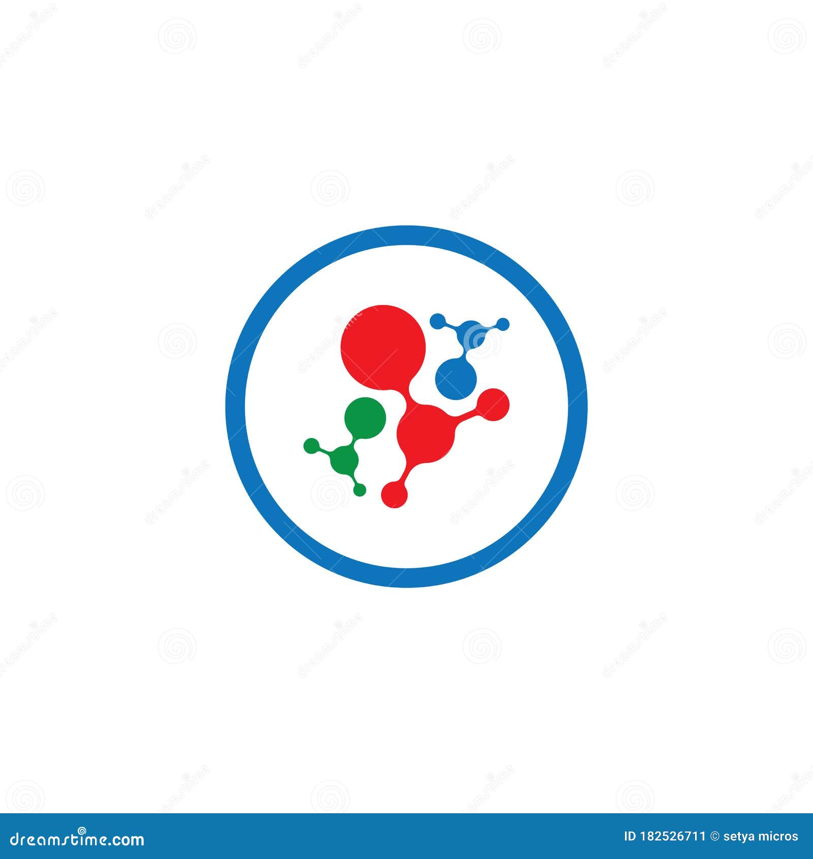 Abstract Molecule Icon Illustration Template Logo and Symbol Vector ...