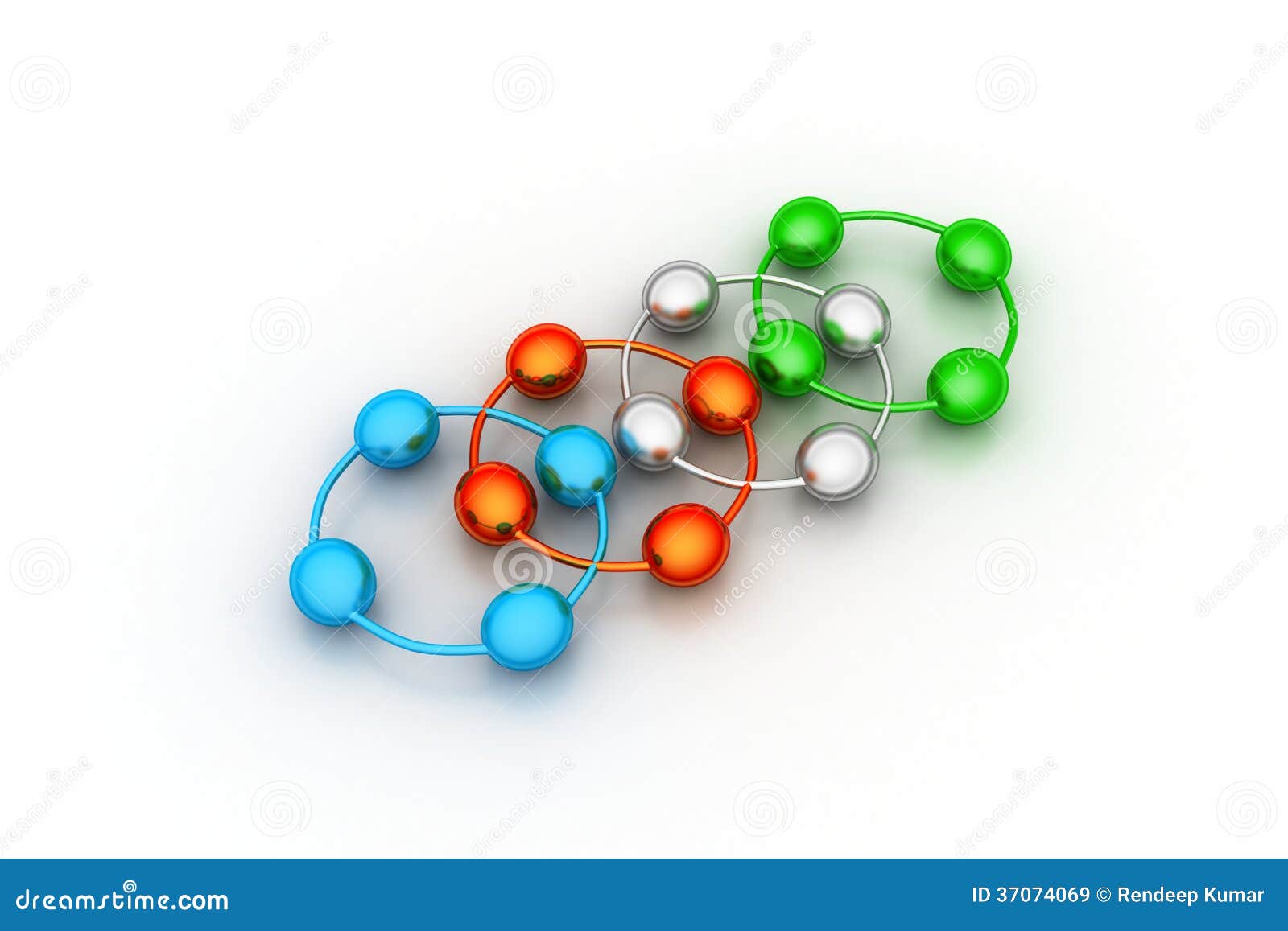 Abstract molecule icon set stock illustration. Illustration of abstract ...