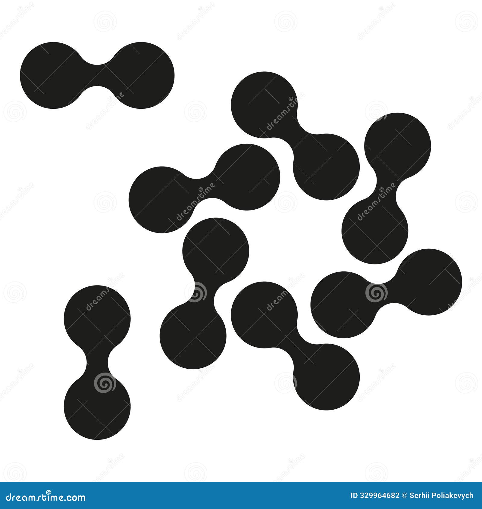 Abstract Molecule Icon. Simple Black Shapes. Scientific Vector Design ...