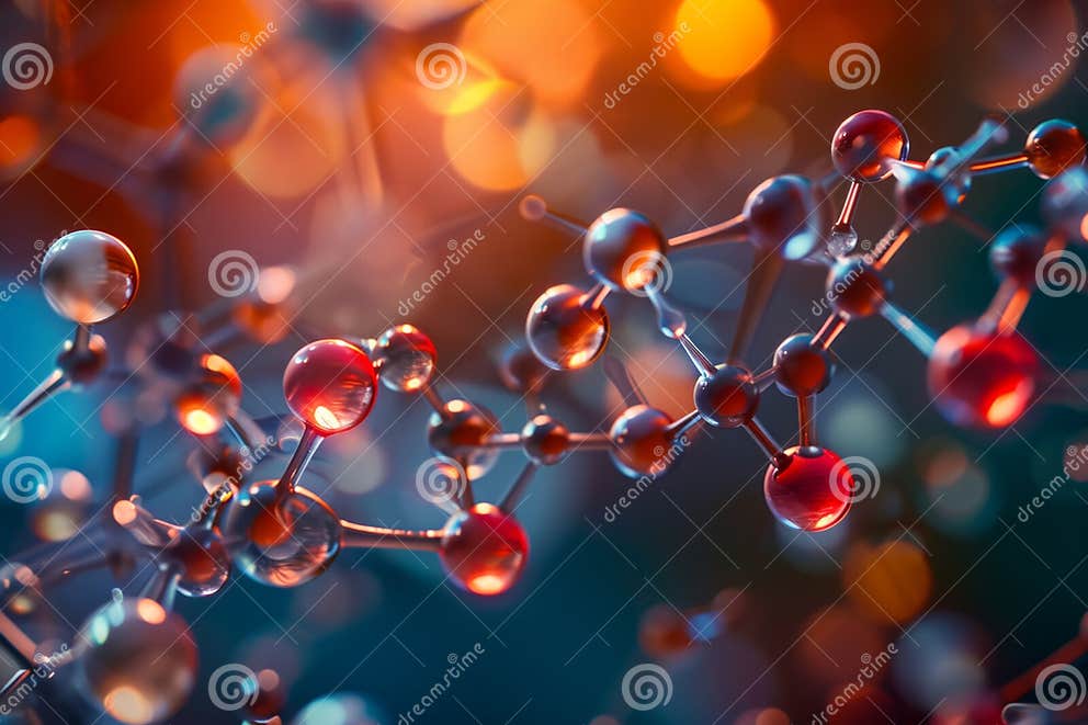 Abstract Molecule Microscopic Model. Stock Photo - Image of molecule ...