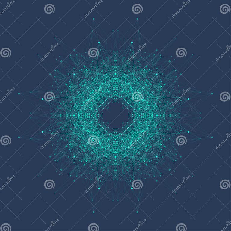 Abstract Molecule Structure. DNA Helix, DNA Strand, Molecule or Atom ...