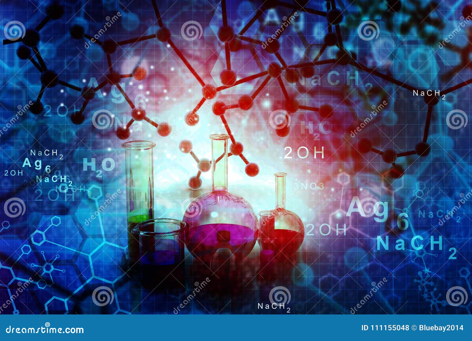 Abstract Molecules stock illustration. Illustration of helix - 111155048