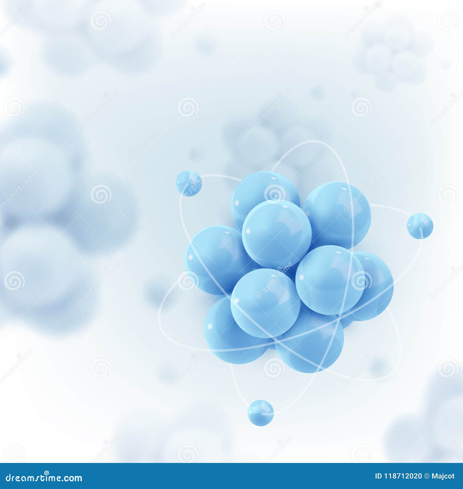 Abstract molecules. Atoms stock vector. Illustration of medicine ...