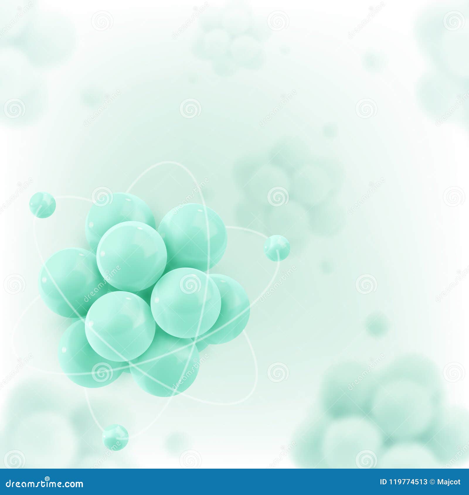 Abstract molecules. Atoms stock vector. Illustration of communication ...