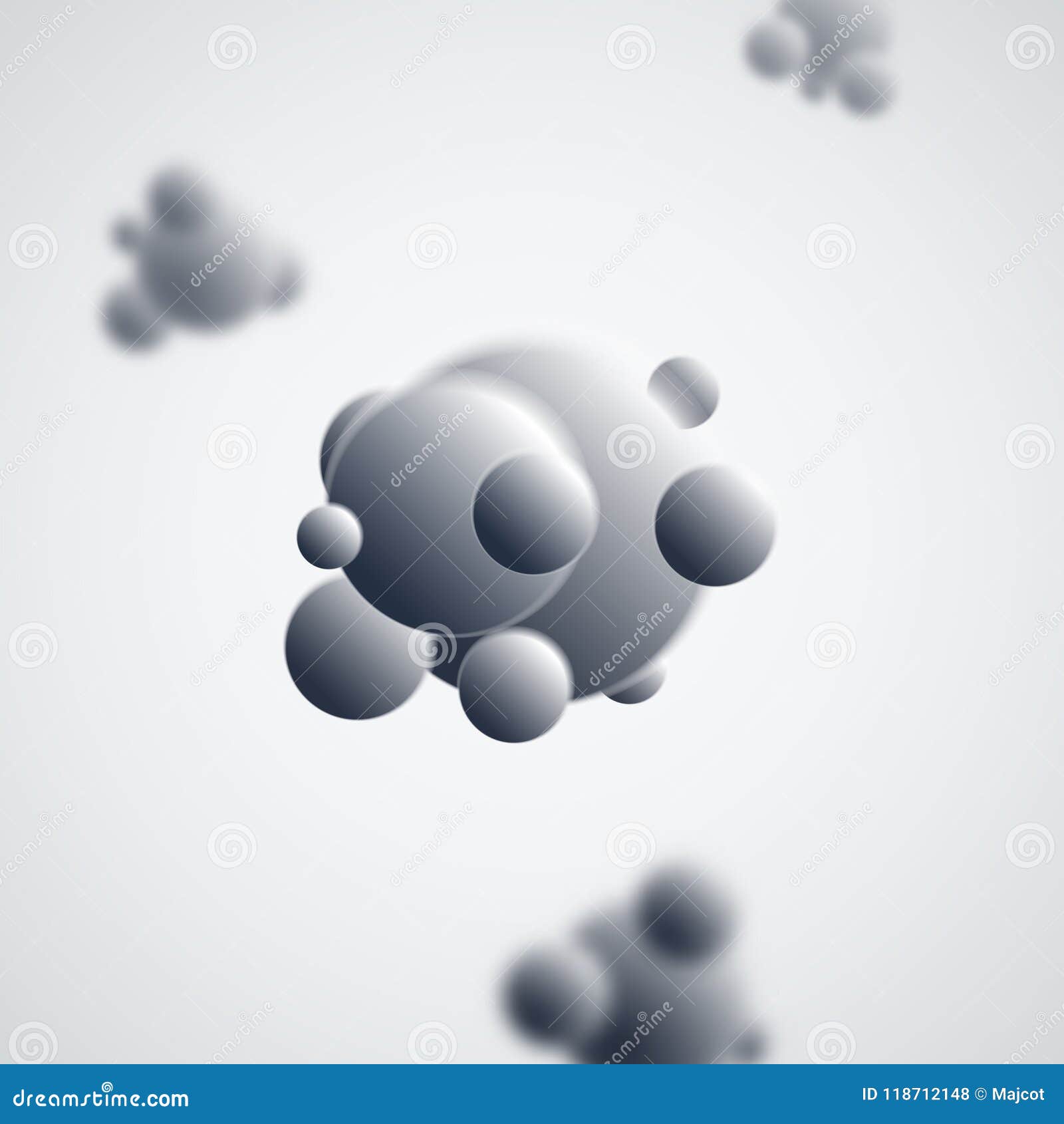 Abstract molecules. Atoms stock vector. Illustration of organic - 118712148